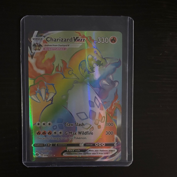 Pokemon | Toys | Pokemon Charizard Vmax 7473 Rainbow | Poshmark